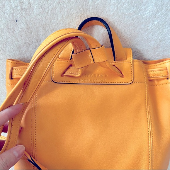 Longchamp | Bags | Nwt Longchamp Soft Calf Leather Drawstring Backpack ...